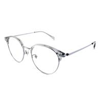China FP2714 Fashionable Acetate And Metal Eyeglasses , Round Unisex Full Frame Spectacles for sale