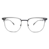 China FP2715 Unisex Acetate Metal Glasses Full Rim Round Optical Frames Eyewear for sale