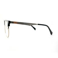 China FP2715 Unisex Acetate Metal Glasses Full Rim Round Optical Frames Eyewear for sale