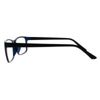 China FU1743 Unisex Flexible TR90 Optical Frames Black Anti Reflective Square Eyewear for sale