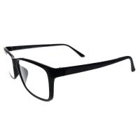 China FU1743 Unisex Flexible TR90 Optical Frames Black Anti Reflective Square Eyewear for sale