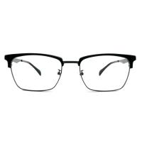 China FP2649 Square Acetate And Metal Eyewear , Business Full Rim Eyeglasses for sale