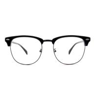 China FP2648 Classic Acetate Metal Glasses Vintage Square Unisex Frames Eyewear for sale