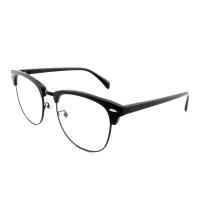 China FP2648 Classic Acetate Metal Glasses Vintage Square Unisex Frames Eyewear for sale