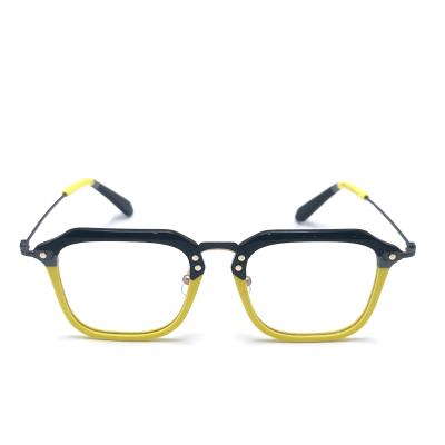 China BD124 Customized Frame Color Acetate Metal Frames with 142mm Temple Length for sale