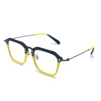 China BD124 Customized Frame Color Acetate Metal Frames with 142mm Temple Length for sale
