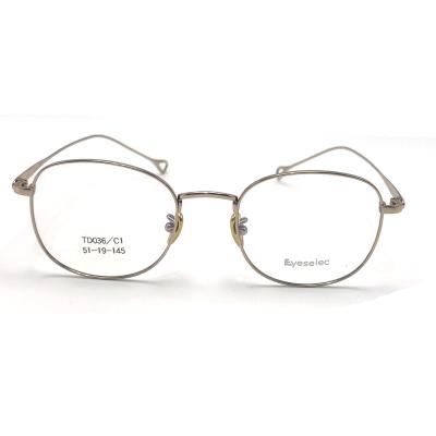 China TD036 High quality Titanium Frame with Round Shape for sale