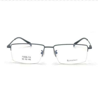 China TD038  Semi-rimless Titanium Frame for Men - Perfect Balance of Style and Function for sale