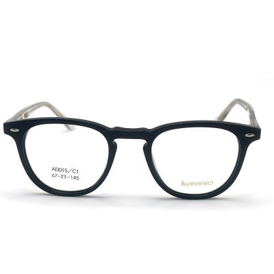 China AD015 Round Acetate Optical Frame with Customized Features for Fashion Forward Looks for sale
