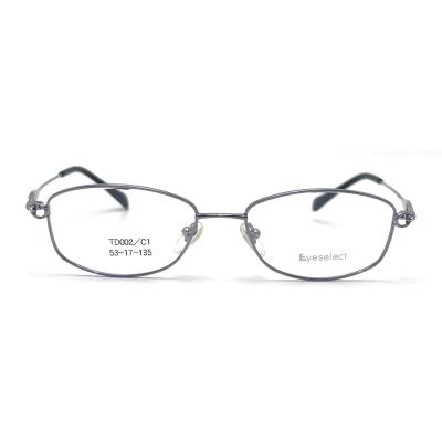 China TD002 Lightweight Titanium Frame Glasses for Women for sale
