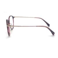 China OPT SUN001 Acetate Optical Frame with high elasticity temples trendy Round Style Fashionable Look for sale