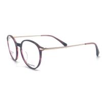 China OPT SUN001 Acetate Optical Frame with high elasticity temples trendy Round Style Fashionable Look for sale