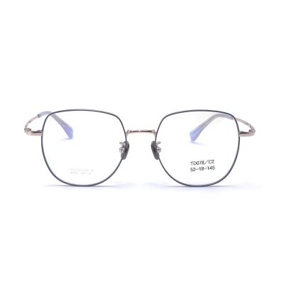 China TD078 Round Eye Shape Titanium Frame with 145mm Temple Length Performance for sale