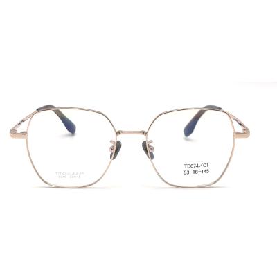 China TD074 Sleek Titanium Optical Frame - Unisex Aviator Sunglasses for sale
