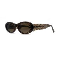 China AS074 Acetate Frame Sunglasses featuring Oval Eye Shape and Acetate Sheet material for sale