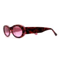 China AS074 Acetate Frame Sunglasses featuring Oval Eye Shape and Acetate Sheet material for sale