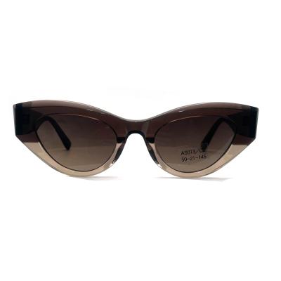 China AS073 Acetate Frame Sunglasses for Women with CR 39 Lens Material and Elegant Style for sale