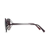 China MS079 Retro Square Metal Sunglasses with Scratch-Resistant Polarized Lenses and Spring Hinges for sale