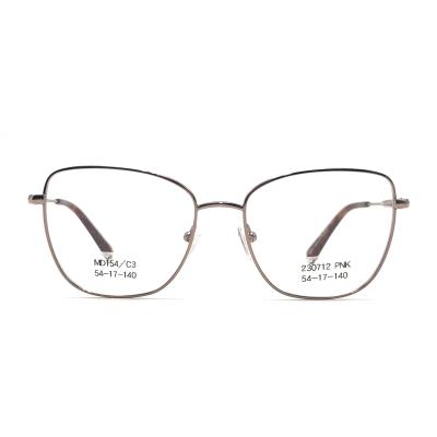 China MD154 Lightweight Optical Metal Frame Glasses for sale