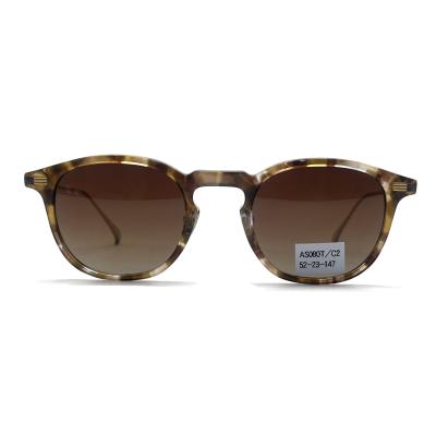 China AS080T Women s Round Sunglasses with Acetate Frame Gender Women Eye Shape Round for sale