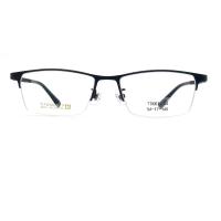 China TD061 Elegant Titanium Frame for Eyeglasses with Semi-rimless Eyeshape and Rectangle Design for sale