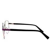 China MD157 Womens Square Stainless Steel Optical Frames 54-17-140 Size for sale
