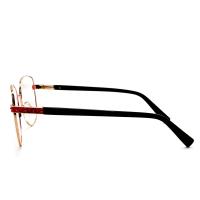China MD157 Womens Square Stainless Steel Optical Frames 54-17-140 Size for sale
