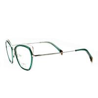 China BD136M Customized Vintage Square Glasses Acetate Metal Frames For Women for sale