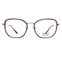 China BD138M Customized Square Vintage Style Acetate Metal Glasses For Women for sale