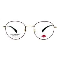 China FM3218 Womens Stainless Steel Round Optical Glasses Frame 50-20-142mm for sale