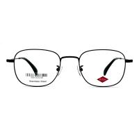 China FM3220 Square Stainless Steel Metal Frame Unisex Optical Glasses  51MM Lens Width for sale