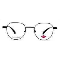 China FM3222 Square Unisex Stainless Steel Optical Metal Frame Size 46-21-142 for sale