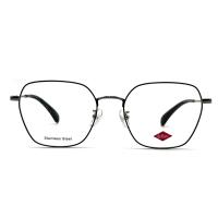 China FM3235 Classic Square Stainless Steel Optical Frames Unisex Craftsmanship for Clear Vision for sale