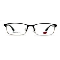 China FM7077 Rectangle Stainless Steel Optical Frames 54-17-140 Size with 140mm Temple Length for sale