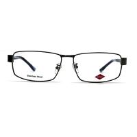 China FM7100 Stainless Steel Rectangular Optical Metal Frame Unisex With 60MM Lens Width for sale