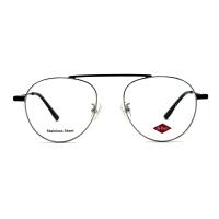 China FM7115 Womens Stainless Steel Optical Metal Frames With Round Frame Shape 50-19-142 for sale