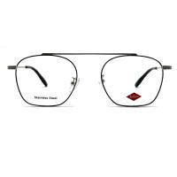 China FM7115 Womens Stainless Steel Optical Metal Frames With Round Frame Shape 50-19-142 for sale
