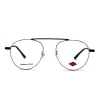 China FM7115 Womens Stainless Steel Optical Metal Frames With Round Frame Shape 50-19-142 for sale