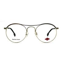 China FM7124 Round Top Bar Stainless Steel Womens Optical Frames For A Timeless Chic Look for sale