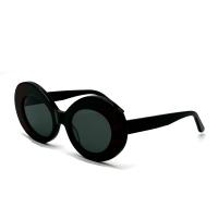 China AS102 Womens Round Acetate Frame Sunglasses 100% UV Protection for sale