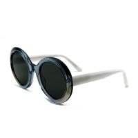 China AS101 Round Womens UV Protected Acetate Sunglasses with CR 39 Lenses for sale