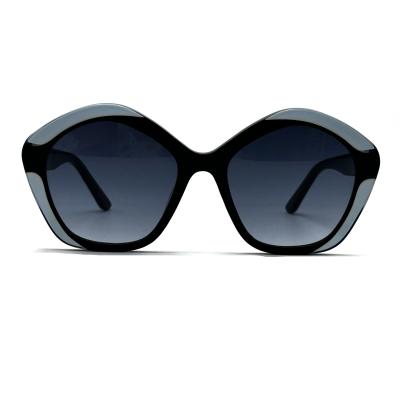China AS103 Round Womens UV Protected Acetate Frame Sunglasses with Lenses for sale