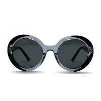 China AS101 Round Womens UV Protected Acetate Sunglasses with CR 39 Lenses for sale