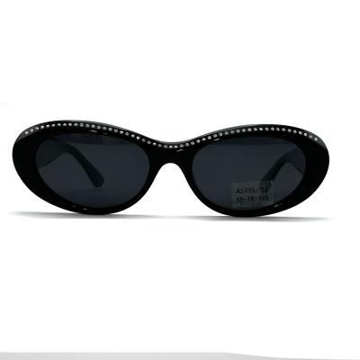 China Acetate Sheet Frame Womens Classic Butterfly Sunglasses with Strass-AS119 ,ODM/OEM Factory for sale