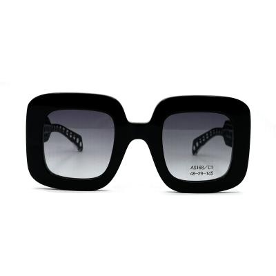 China Timeless square frames meet gradient gray lenses—sleek, statement AS168 for sale