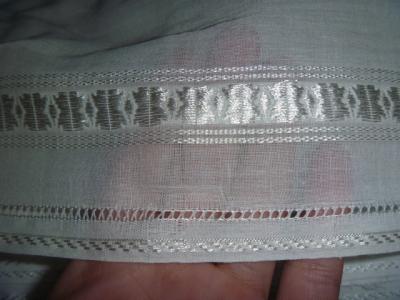 China JACQUARD SELVEDGE SPUN POLYESTER VOILE FABRIC for sale