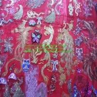 China MESH LASER SEQUIN fabric for sale