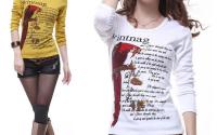 China Lady T shirts piece printing for sale