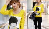 China Lady T shirts piece printing for sale