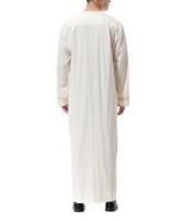 China T/R fabric shine for muslim thobe shirts, suit high quality Ethnic Arab Middle East wind pure color  gentleman for sale